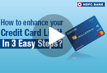 Credit Card Limit Enhancement - Increase Credit Card Limit | HDFC Bank